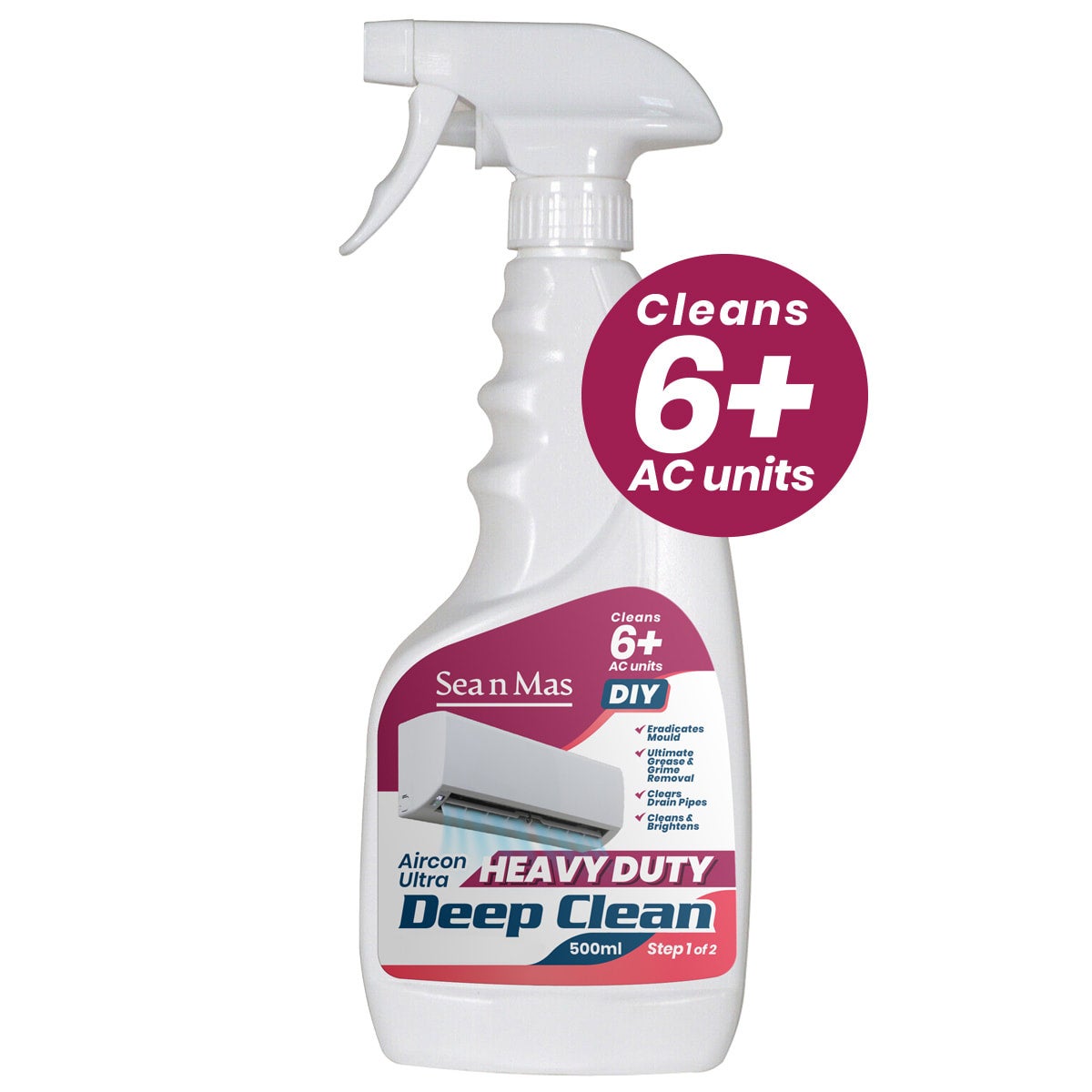 Heavy Duty Aircond Ultra Deep Clean 500ml | Sea n Mas